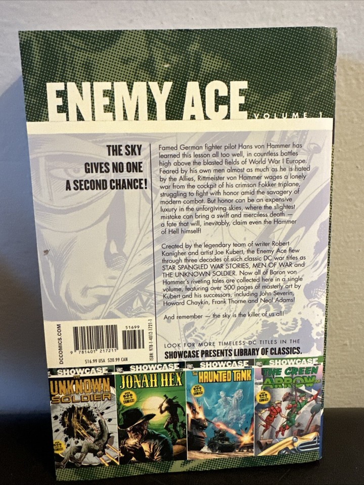 ShowCase Presents Enemy Ace - Paperback, by Kanigher Robert; Kubert ...