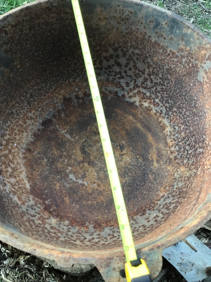 Antique Giant three legged Cast Iron Cauldron Pot | eBay