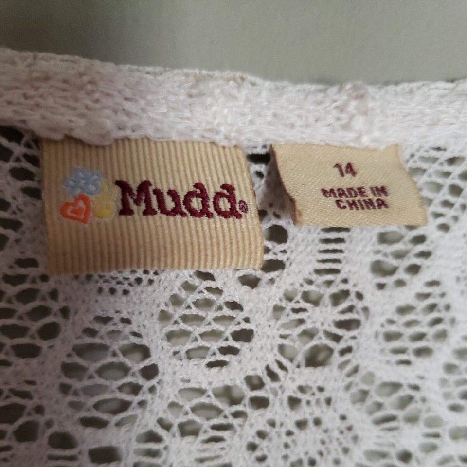 Mudd Girls Off White Cream Shrug Sweater Size 14 | eBay
