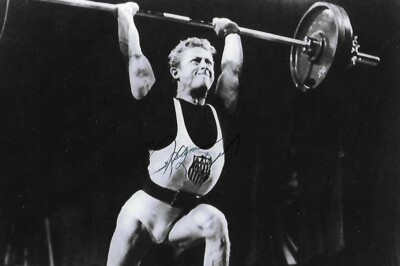 Isaac Berger signed/auto 4x6 photo Weightlifting Olympics Legend Rare ...