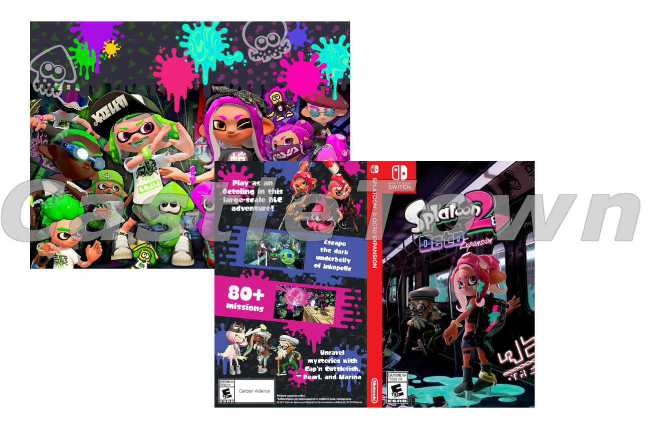 Splatoon 2 Game Case Alternate Box Cover Art Nintendo Switch | eBay