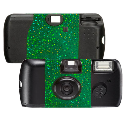 20 Holographic Sequins Emerald Green Single Use Disposable Cameras ...