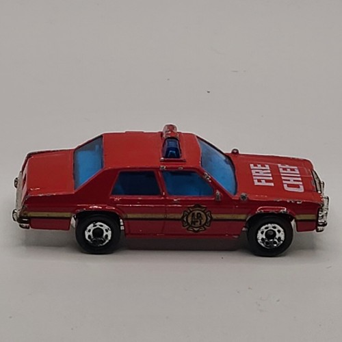 Matchbox Ford LTD Fire Chief Car - Fire Dept. Vintage 1987 Excellent ...