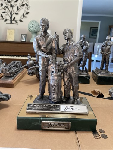 Jack Nicklaus Autographed Michael Ricker Pewter Sculpture | eBay