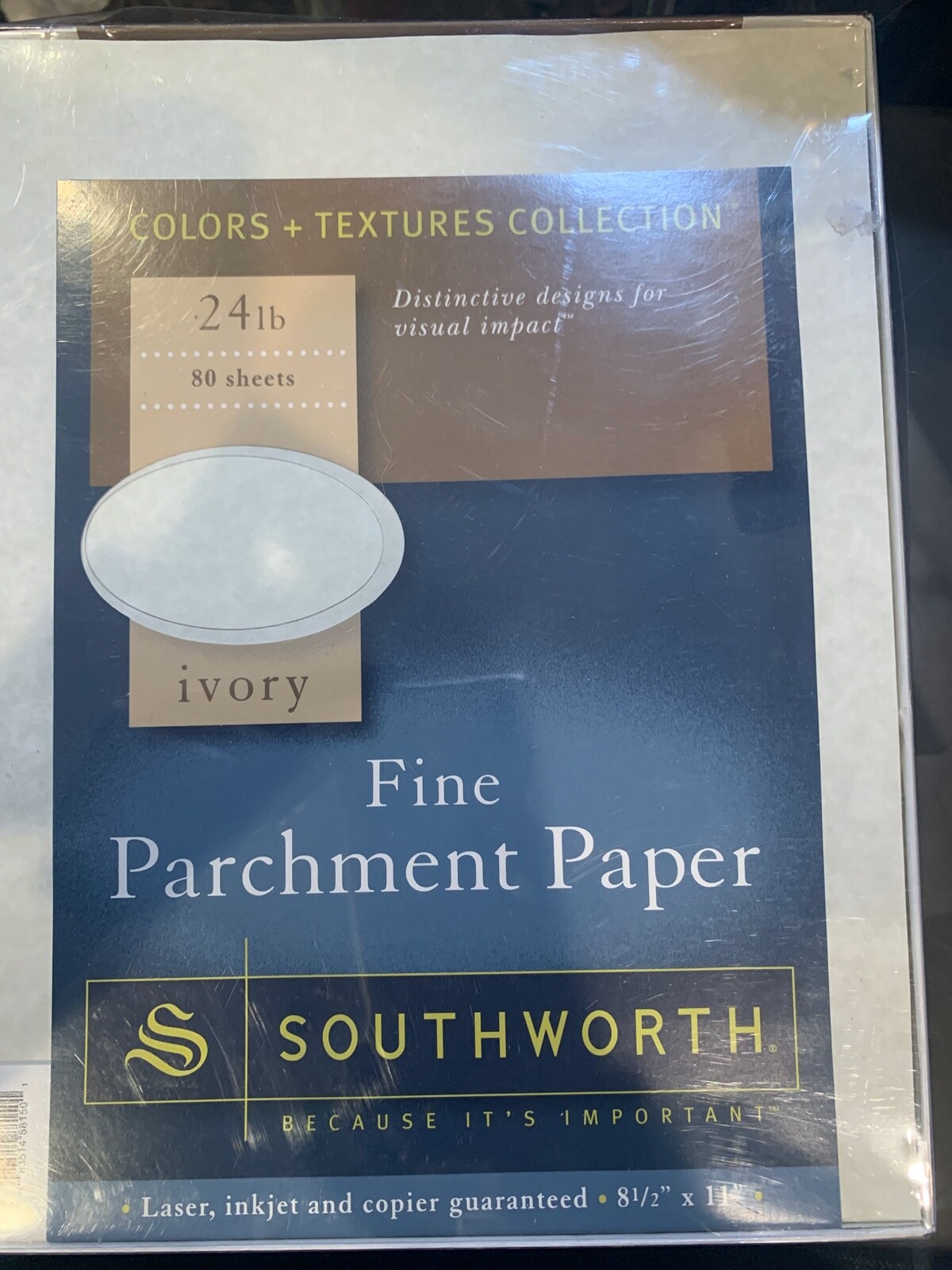 New ! Southworth Parchment Specialty Paper, 8.5” x 11”, 24 lb., Ivory ...