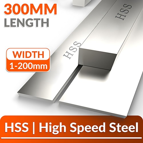 HSS Steel Flat Bar Strip Metal Plate 1-200mm Width 300mm Long Lathe ...