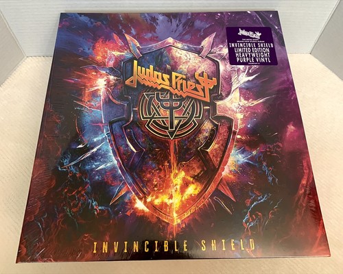 Judas Priest Invincible Shield Exclusive Purple Colored Vinyl LP SIGNED ...