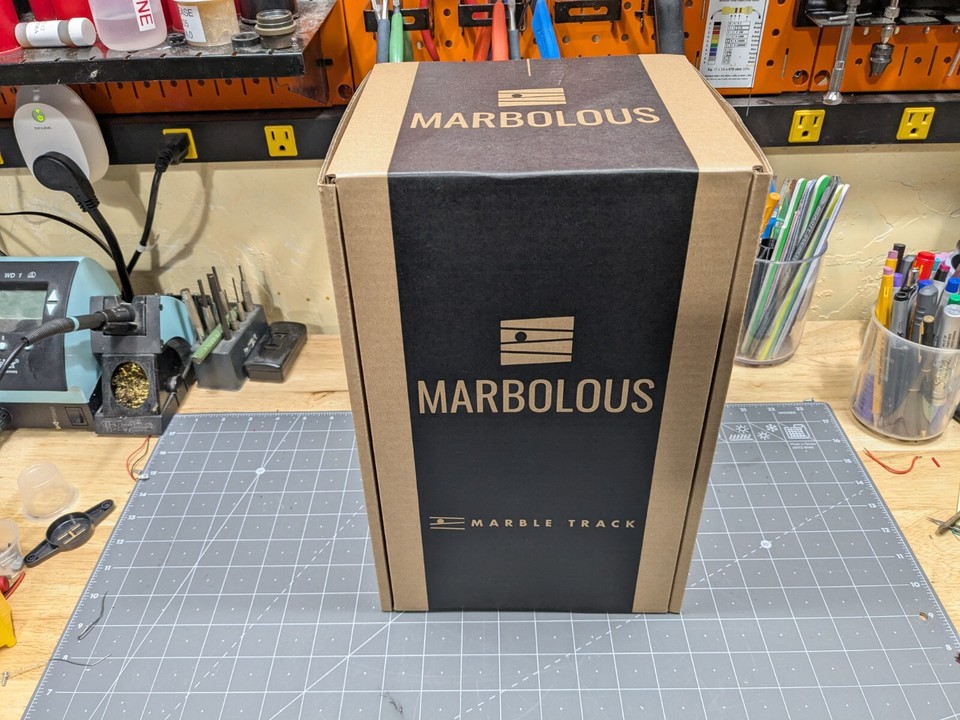 Marbolous Modern Marble Run / Track - Glass & Walnut - German Made | eBay