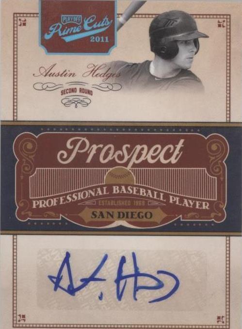 2011 Playoff Prime Cuts - Prospect Signatures Austin Hedges #AH Century ...