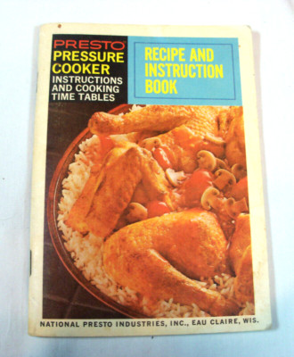 Presto Pressure Cooker Recipe & Instruction Book Vintage 1976 | eBay