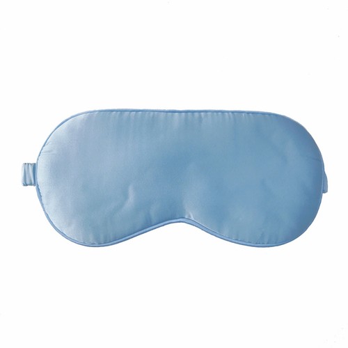 Premium 100% Silk LIGHT BLUE Eye Mask Sleep Blindfold 22 Momme Mulberry ...