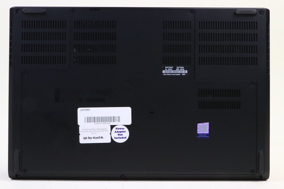 LENOVO THINKPAD P53 | CORE I7-9850H | 256GB | 16GB RAM | NO OS/NO PWR ...
