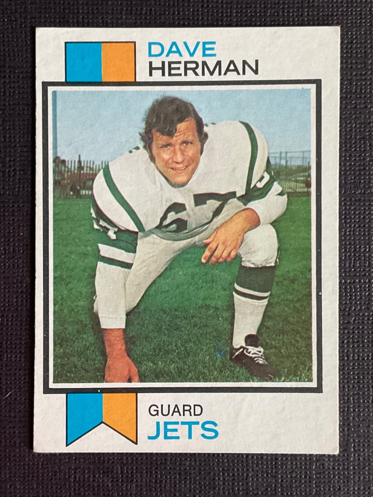 Dave Herman 1973 Topps Football Card #126 - New York Jets Guard | eBay
