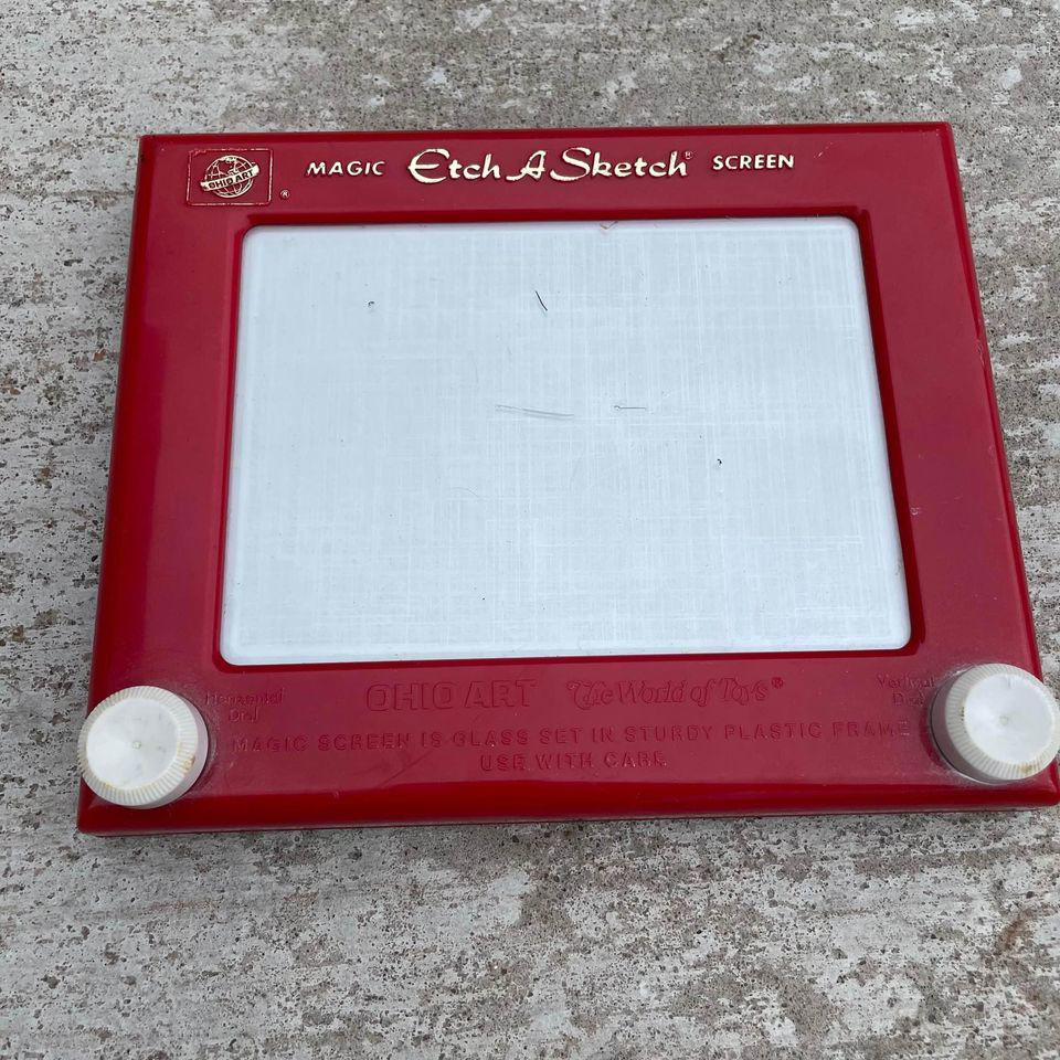 🔥VINTAGE ETCH- A- SKETCH MAGIC SCREEN No.505 OHIO ART THE WORLD OF TOYS ...