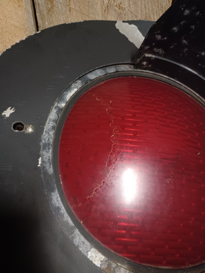 Railroad Crossing Signal Light Red Lens SafeTran System Corp ...