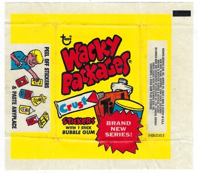 1973 Topps Wacky Packages 3rd Series 3 WAX PACK WRAPPER 0-436-21-01-3 ...
