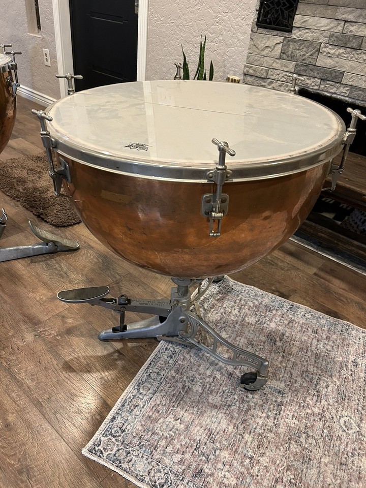 Pair Vintage Leedy & Ludwig Copper Kettle Timpani Drums | eBay