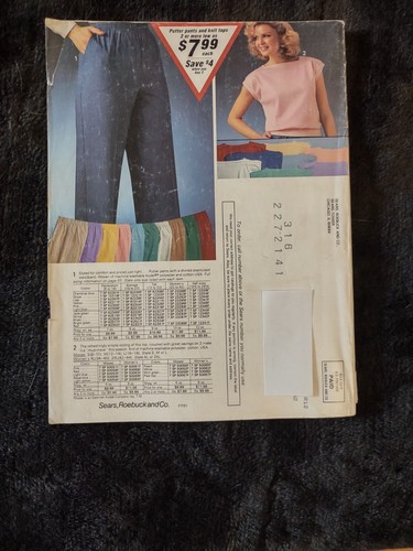 Rare Vintage Sears Catalog 1985 Spring Summer Cheryl Tiegs FoldOut ...