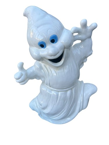 Casper Smiling Ghost Holland Mold Ceramic Lighted Hand Painted 23 ...