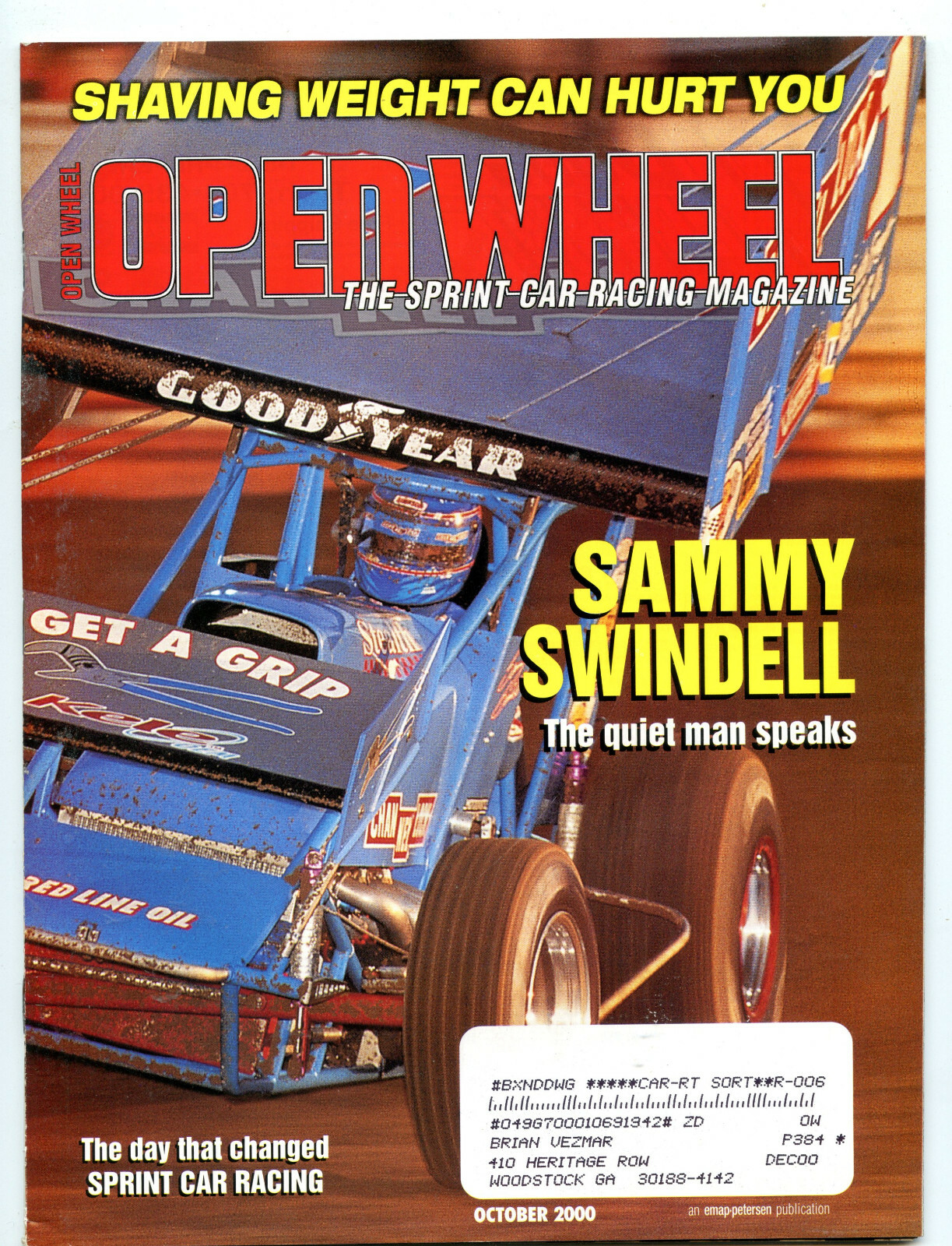 Open Wheel Magazine October 2000 " Sammy Swindell The Quiet Man Speaks ...