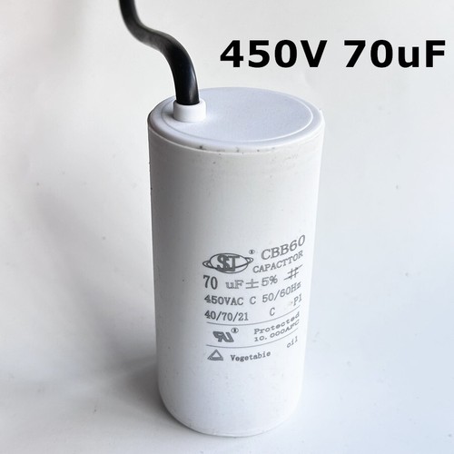 CBB60 70MFD 70uF 450VAC 450V Motor Start HVAC Capacitor with wire | eBay