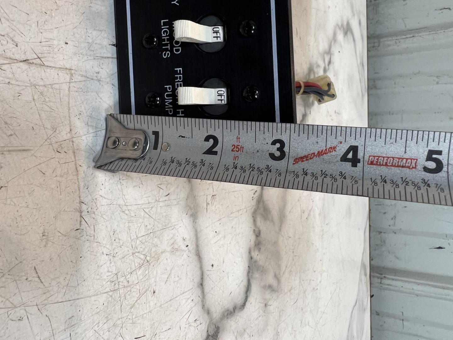 98 Crownline 266 CCR Boat dash panel light switch switches water pump ...