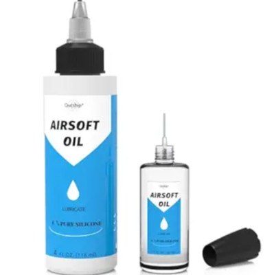 Airsoft Oil 4 Oz & 1 Oz Needle Oiler 100% Silicone Air Gun Oil, Multi ...