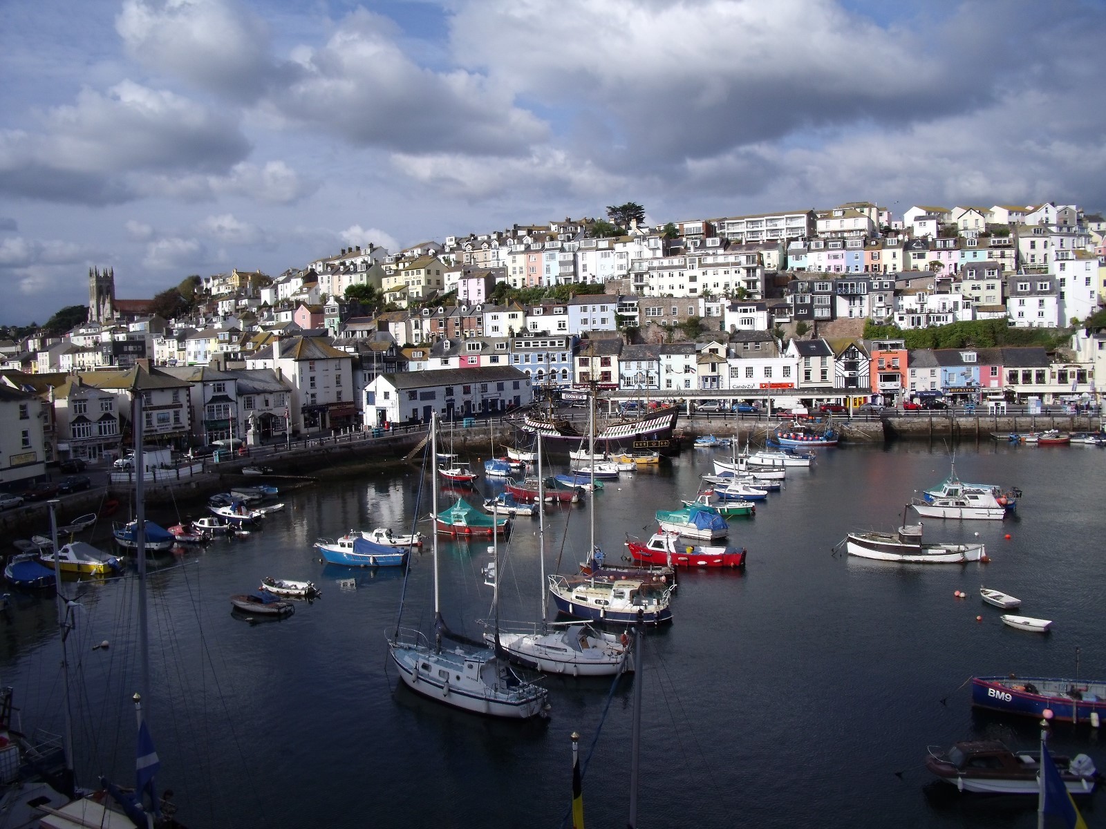 Brixham Harbour Devon no.1 Holiday Fishing Boats Canvas Pictures Wall ...