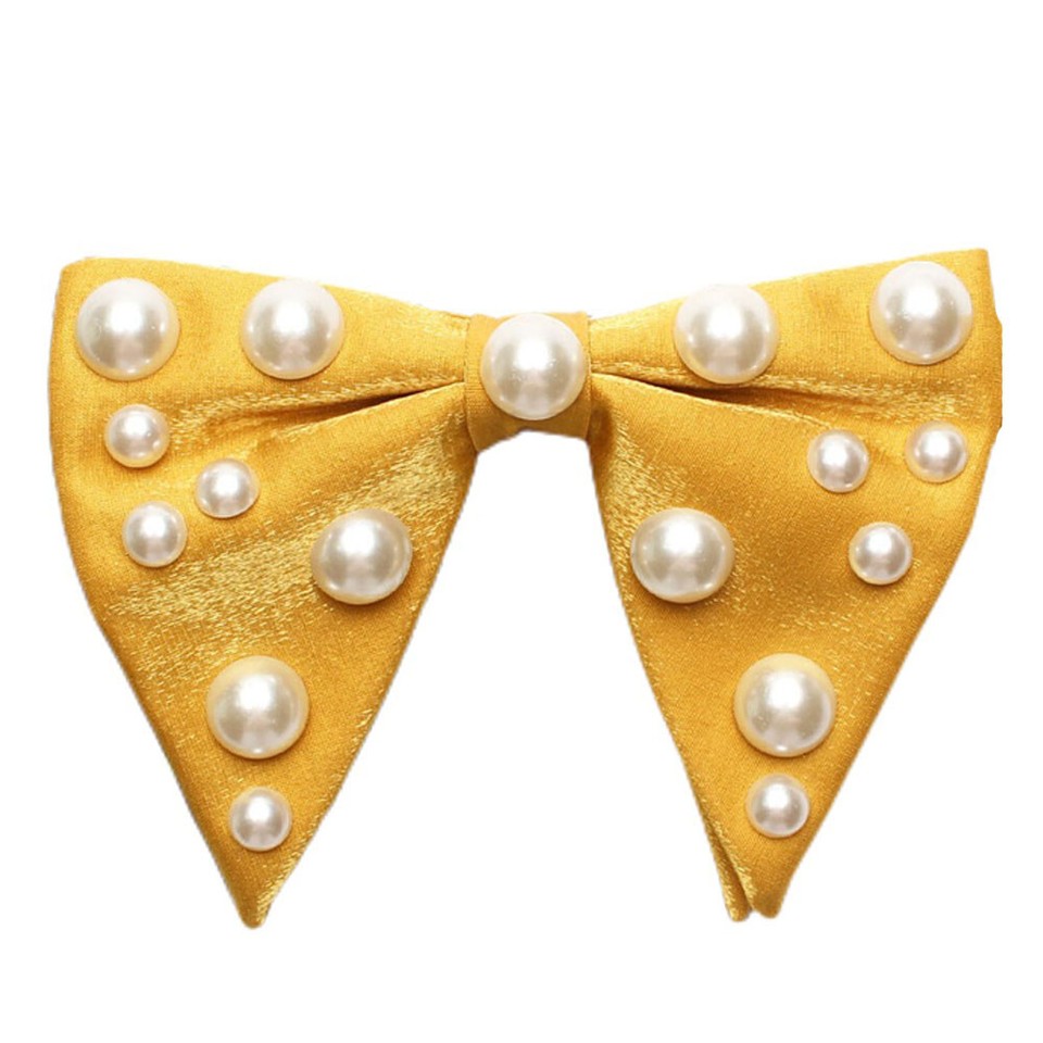 Men Polyester Beads Oversize Bow Tie Wedding Party Tuxedo Business Big ...