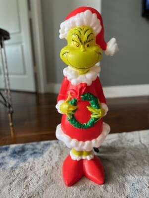 NEW 2023 Cracker Barrel Grinch Dr Seuss Christmas 24" Gemmy Light Up ...