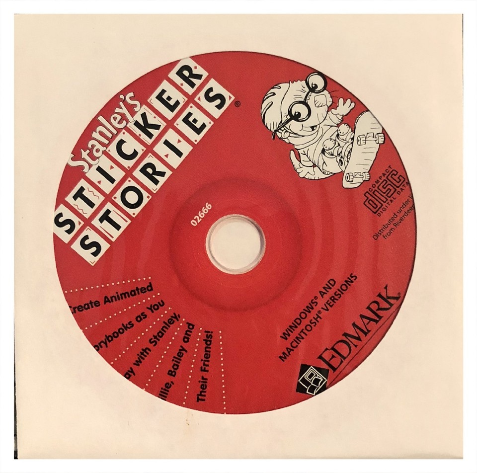 Stanleys Sticker Stories Pc Mac New Cd Rom Only In Paper Sleeve XP ...
