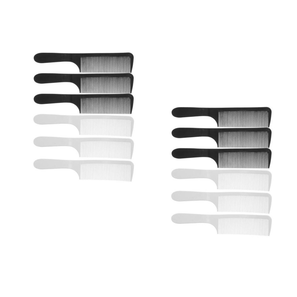6 PCS Barber Professional Comb Curved Hair Combs for Styling Men | eBay ...