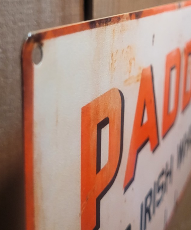 Vintage Paddy Old Irish Whisky ad Metal Sign bar decor FREE SHIPPING | eBay