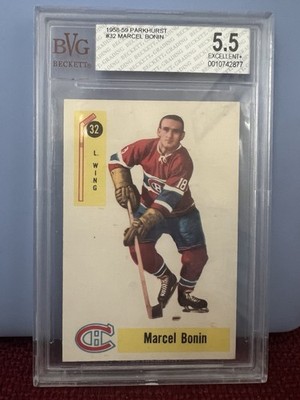 1958-59 PARKHURST HOCKEY ~ MARCEL BONIN ~ MONTREAL CANADIENS ~ #32 ...