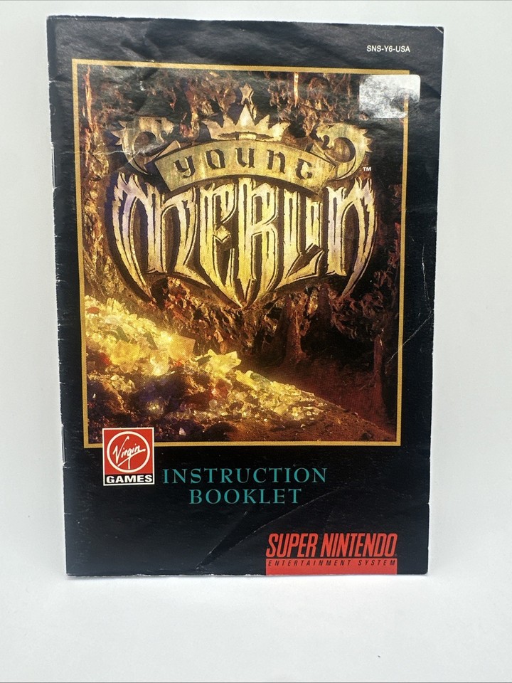 Young Merlin Super Nintendo SNES CIB Original Box & Manual Complete ...