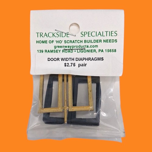 Trackside Specialities HO Scale Passenger Car Door Width Diaphragms | eBay