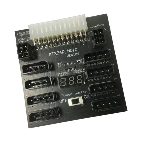ATX Server Power Board Input ATX 24Pin Power 24Pin to IDE 8x for ...