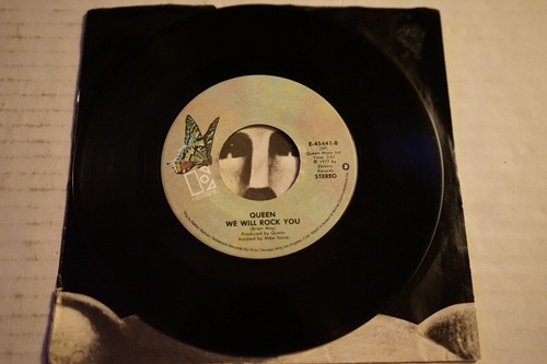 Queen - We Are The Champions Elektra 45441 7" Record 45 rpm Record 1977 ...