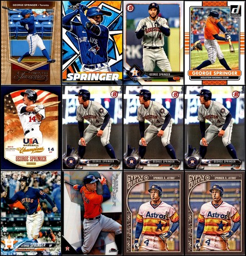 George Springer (114) Card Lot - EXCLUSIVE – BE AMONG THE FIRST TO OWN ...