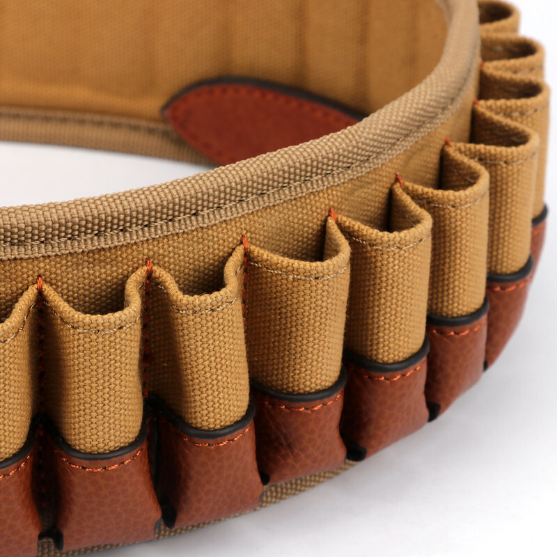 TOURBON Shotgun Shell Cartridge Belt Holder Hunting 20GA Ammo Bandolier ...