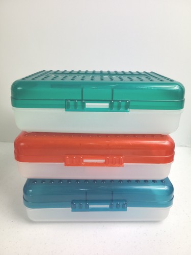 3 Vintage 90s SPACEMAKER Pencil Case Storage Box School Organizer ...