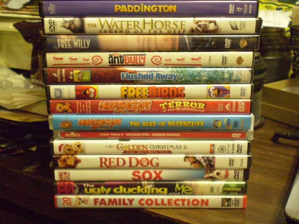(43) Children's Animal Adventure DVD Lot: Disney Madagascar Smurfs ...