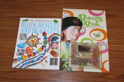 2 Bead Beading Book Lot Usborne Bangles Bracelets Instructions Ideas ...