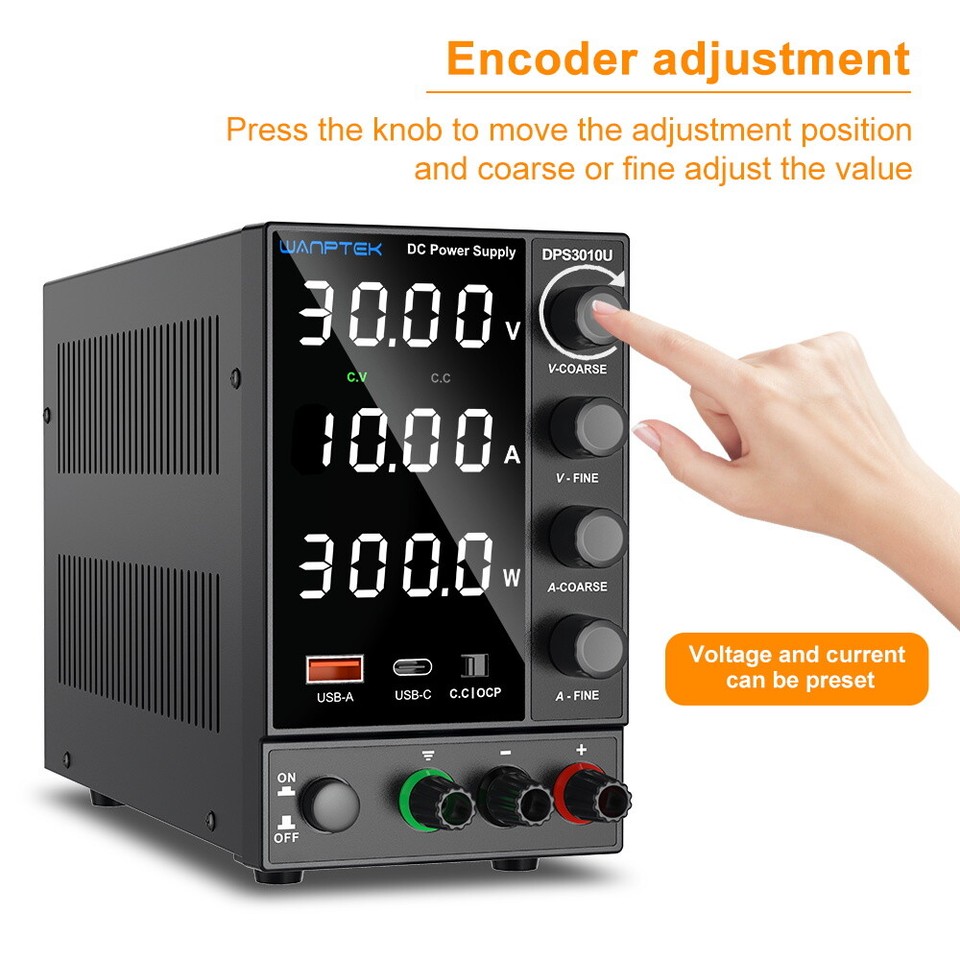 0~30V 5A Adjustable Variable DC Bench Power Supply Variable DC Power ...