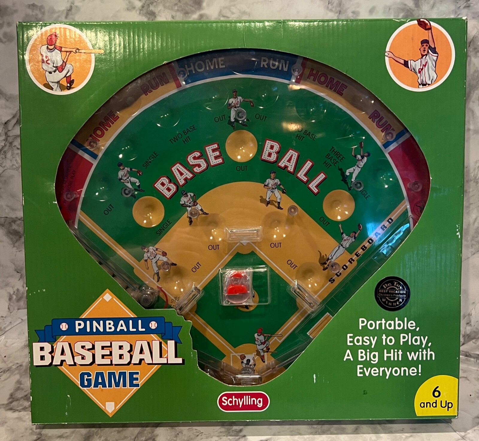 Pinball Baseball Game Portable Tabletop - 019649207428 - Schylling ...