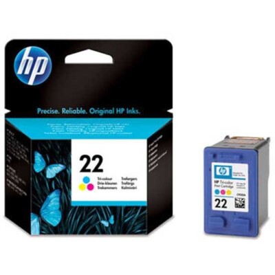 GENUINE HP 22 Tri-color Ink Cartridge for Fax 1250 3180 Series C9352AN ...