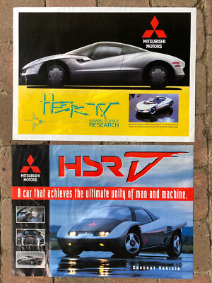 Two 1993 & 1995 MITSUBISHI HSR IV & V Concept Car Australian Posters ...