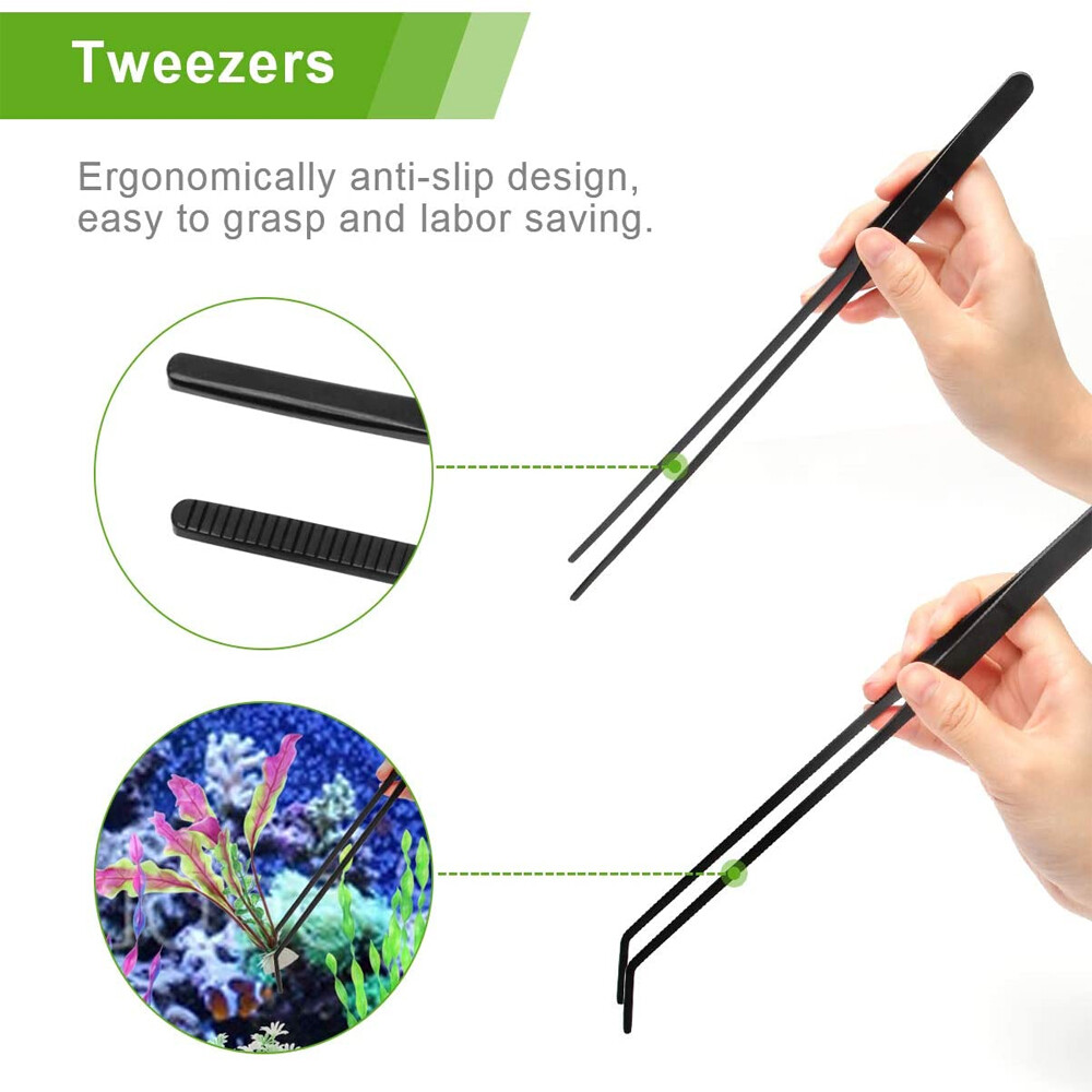Steel Acrylic Aquarium Tweezers Coral Spot Feeder Feeding Tool Long ...