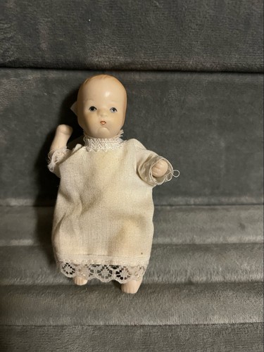 Vtg Russ Berrie and Co 4-1/2" Porcelain Baby Doll with Dress | eBay