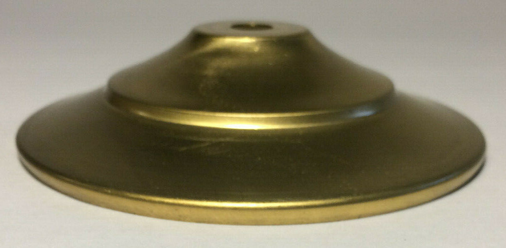 New 4 3/4" Solid Spun Brass Vase Cap, Lamp Cap, Unfinished Brass, 1/8 ...